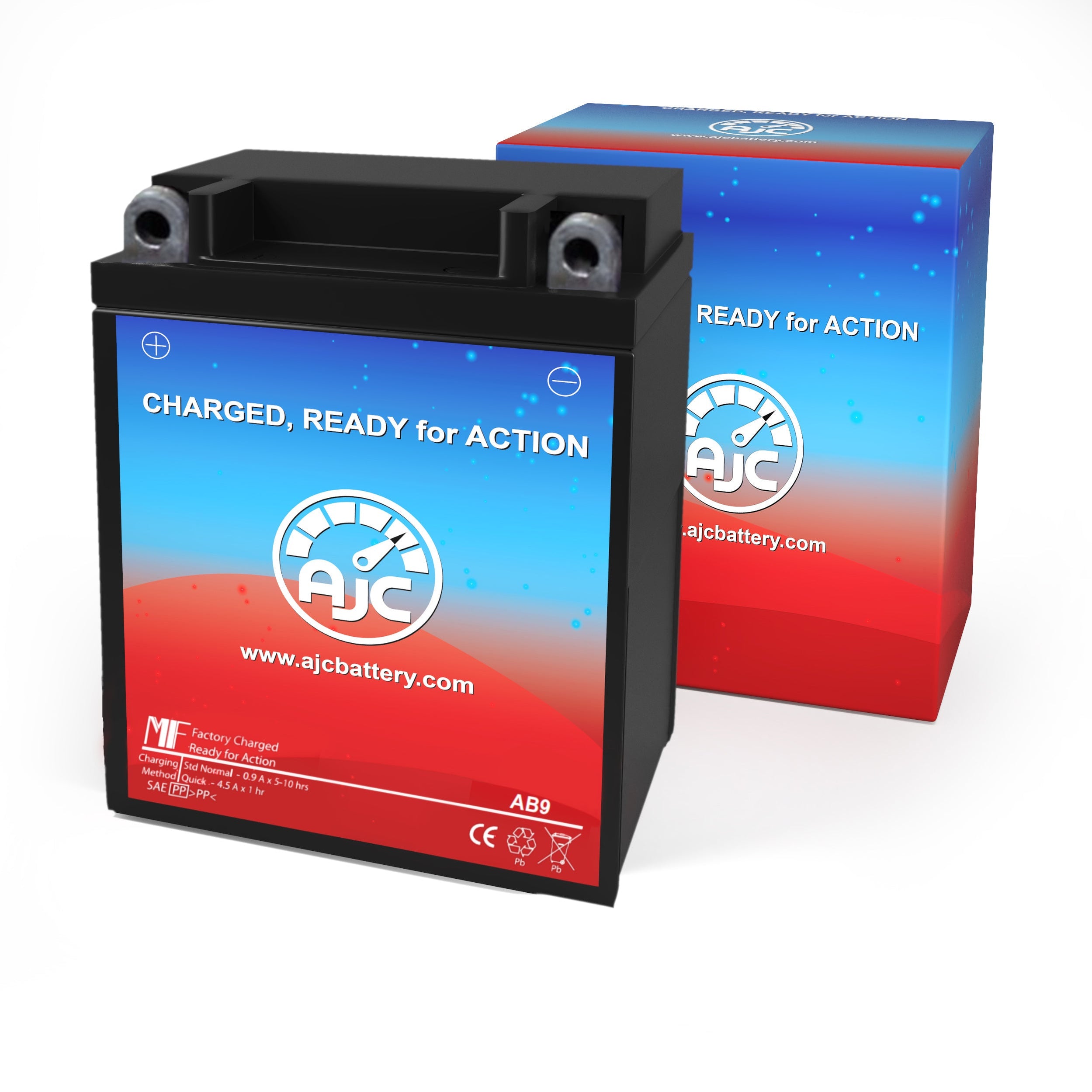 AJC® AB9 Powersports Battery: BatteryClerk.com
