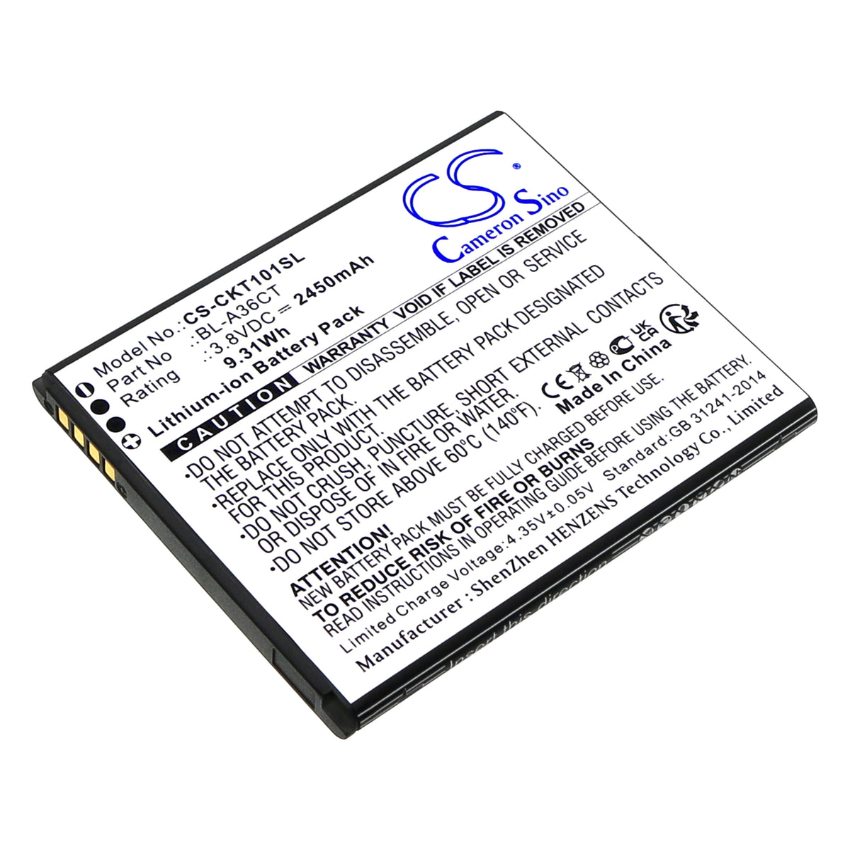 Cricket Debut Smart,SL101AE Mobile Phone Replacement Battery ...