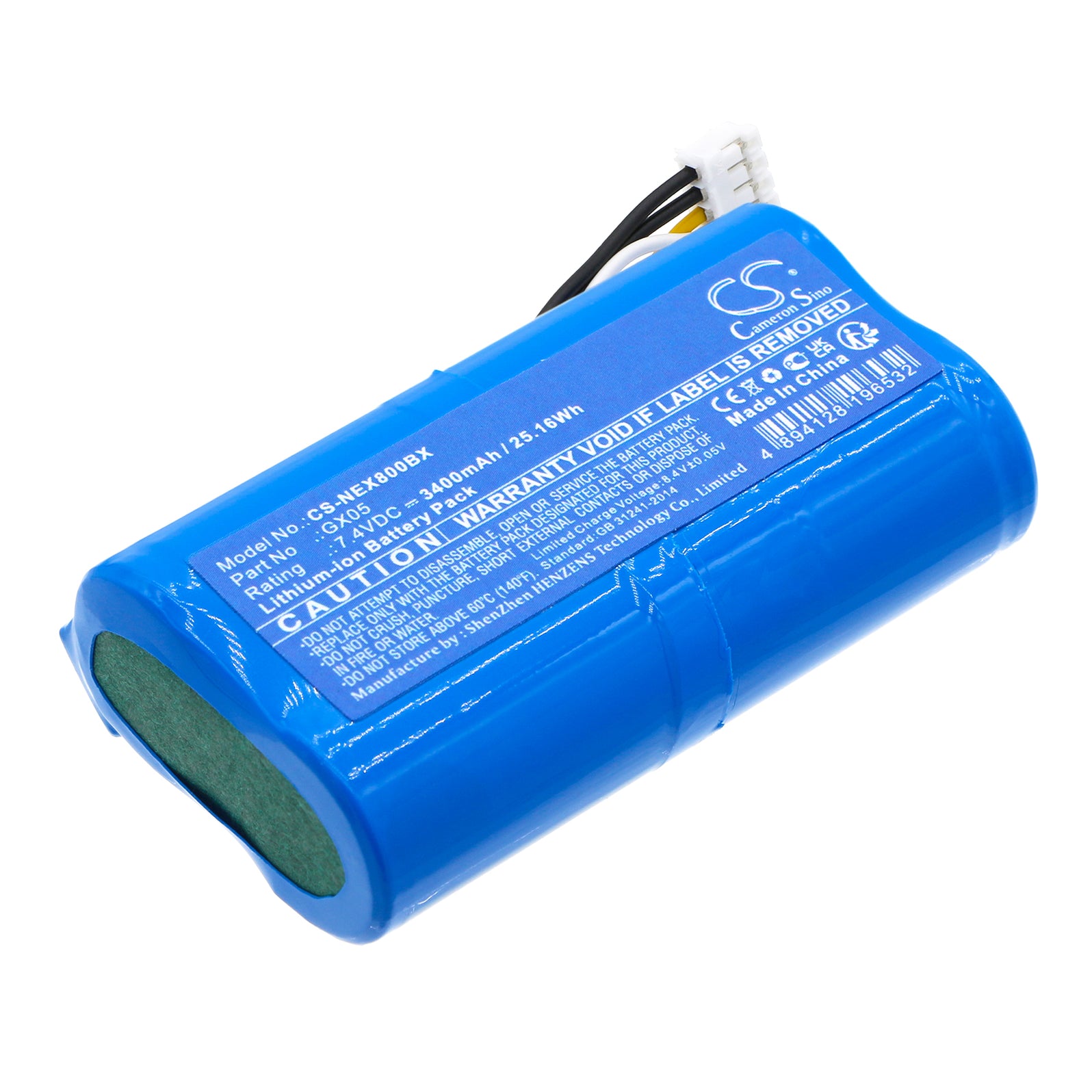 Nexgo N86 3400mAh Payment Terminal Replacement Battery: BatteryClerk.com