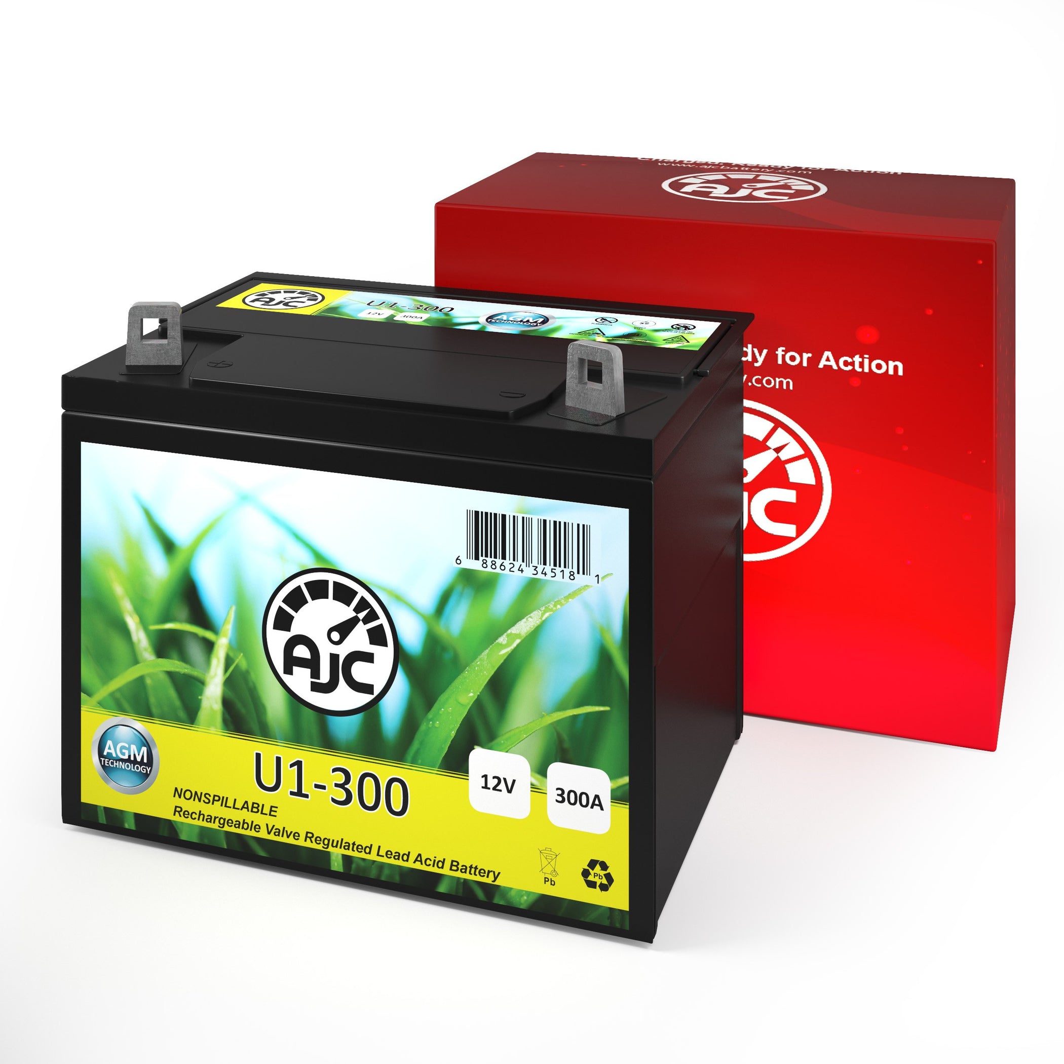 John Deere X300 U1 Lawn Mower and Tractor Replacement Battery ...