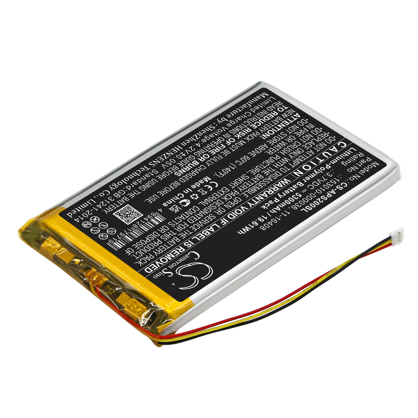 Appareo Stratus 2 Stratus 2S Stratus 3 GPS Replacement Battery ...