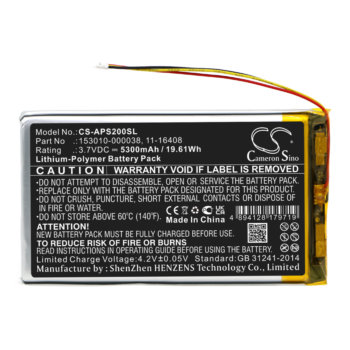 Appareo Stratus 2 Stratus 2S Stratus 3 GPS Replacement Battery ...