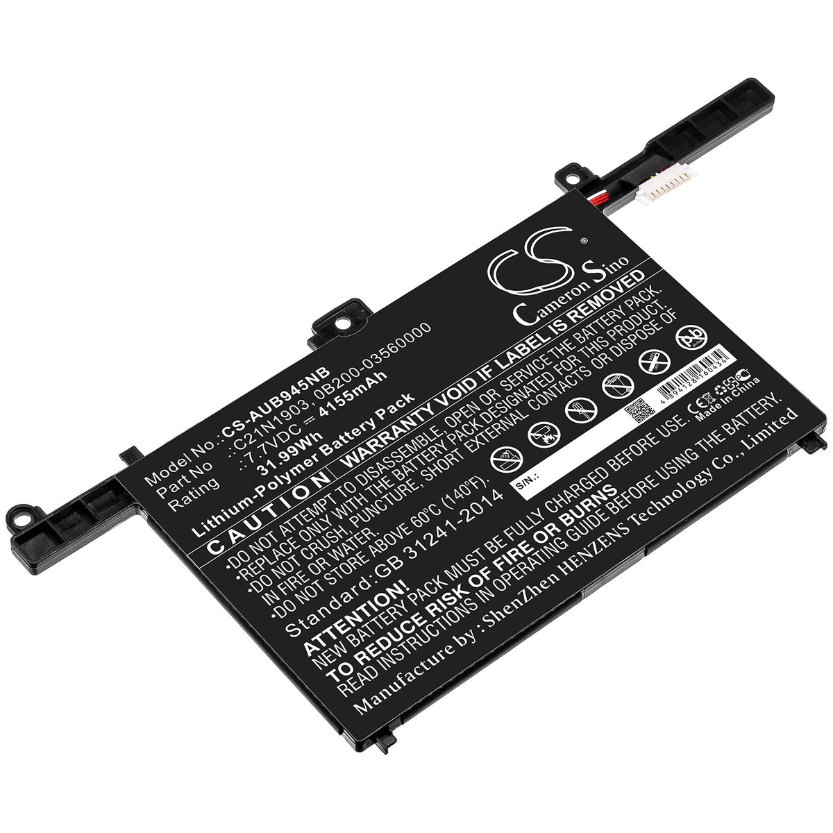 Asus B9450 B9450F B9450FA ExpertBook B9 B9450FA Ex Replacement Battery ...