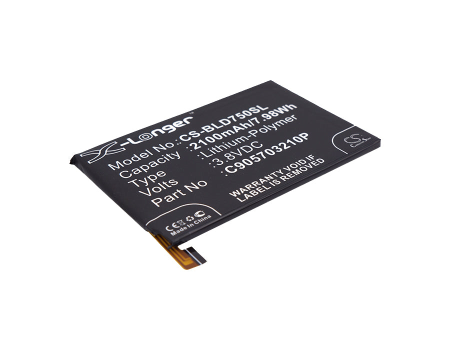 BLU D750L D750U Studio X Replacement Battery: BatteryClerk.com Mobile Phone