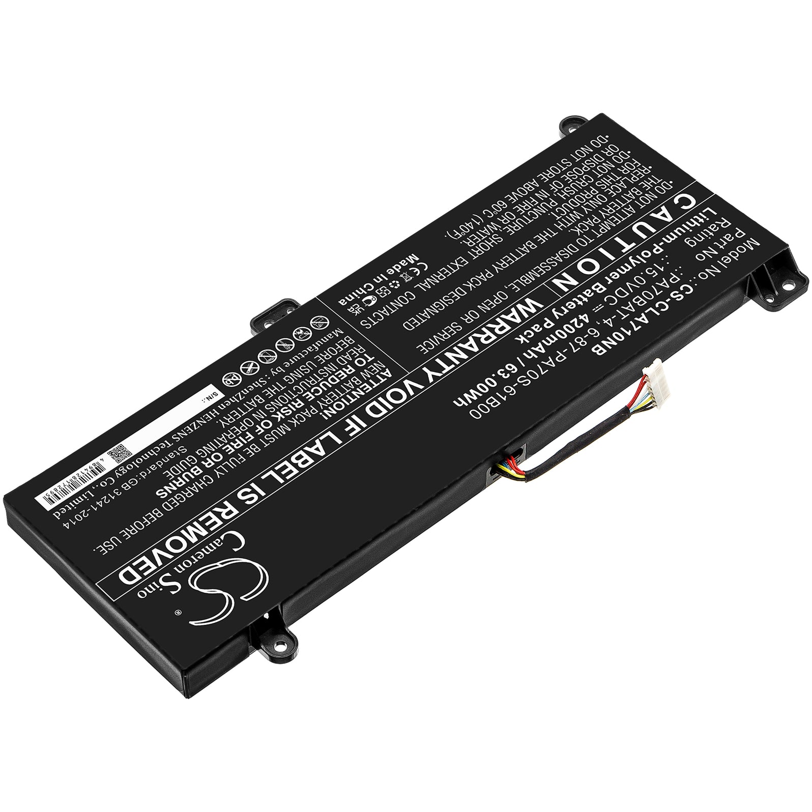 Powerspec PowerSpec 1710 Replacement Battery: BatteryClerk.com Laptop ...