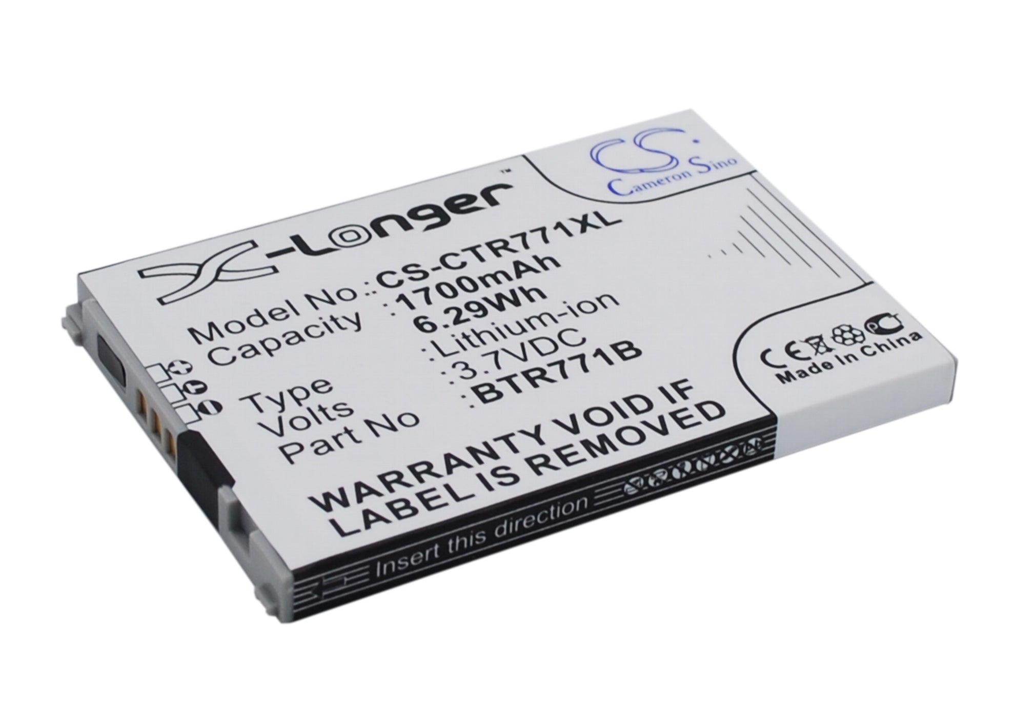 Casio C771 GzOne Commando C771 1700mAh Replacement Battery ...
