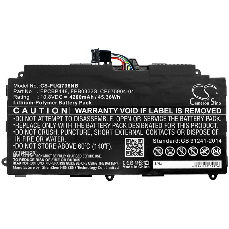Fujitsu Stylistic Q736 Stylistic Q737 Stylistic Q7 Replacement Battery ...