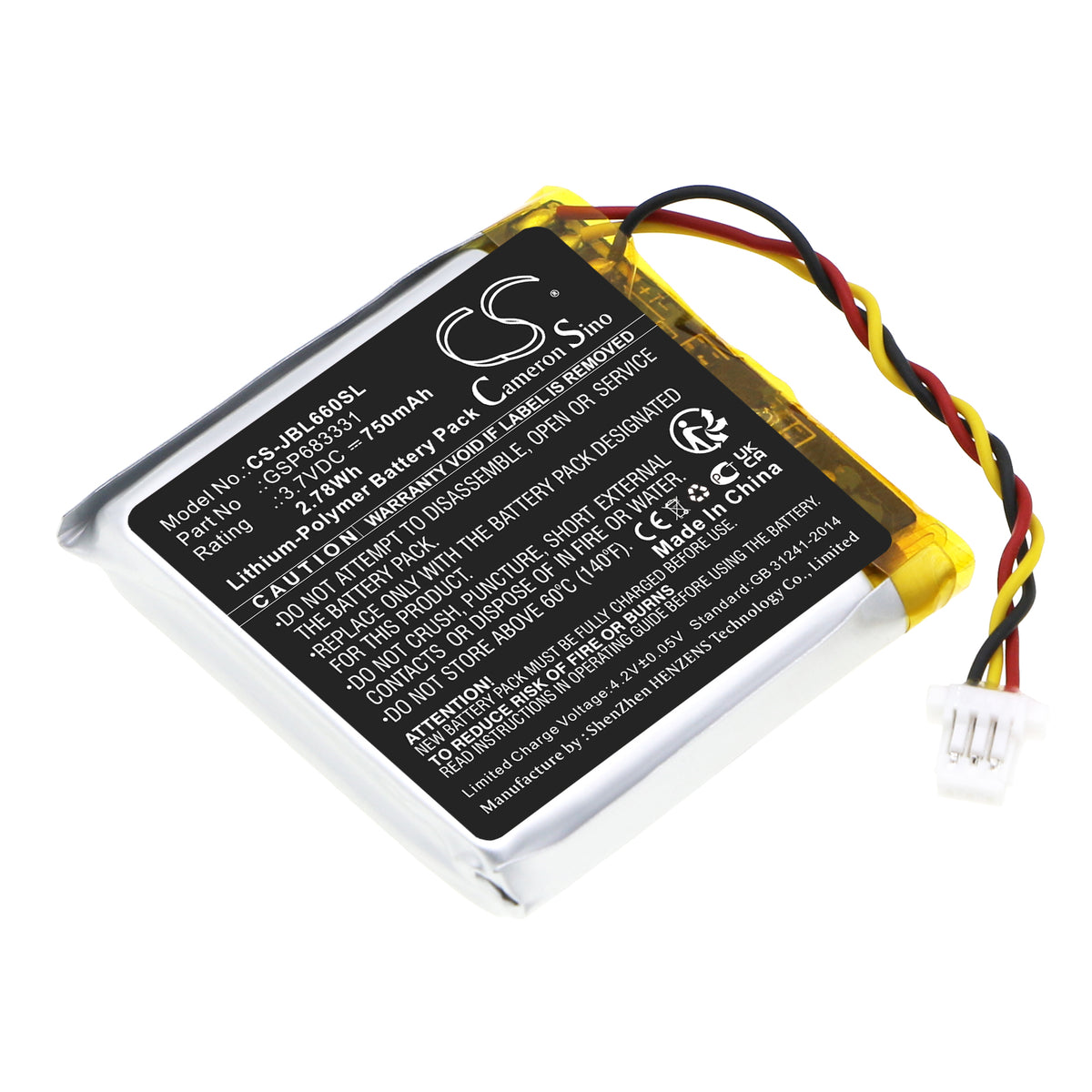 JBL Live 660,Live 660NC Headphone Replacement Battery: BatteryClerk.com