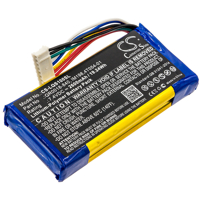 Qolsys IQ Panel Replacement Battery: BatteryClerk.com Alarm