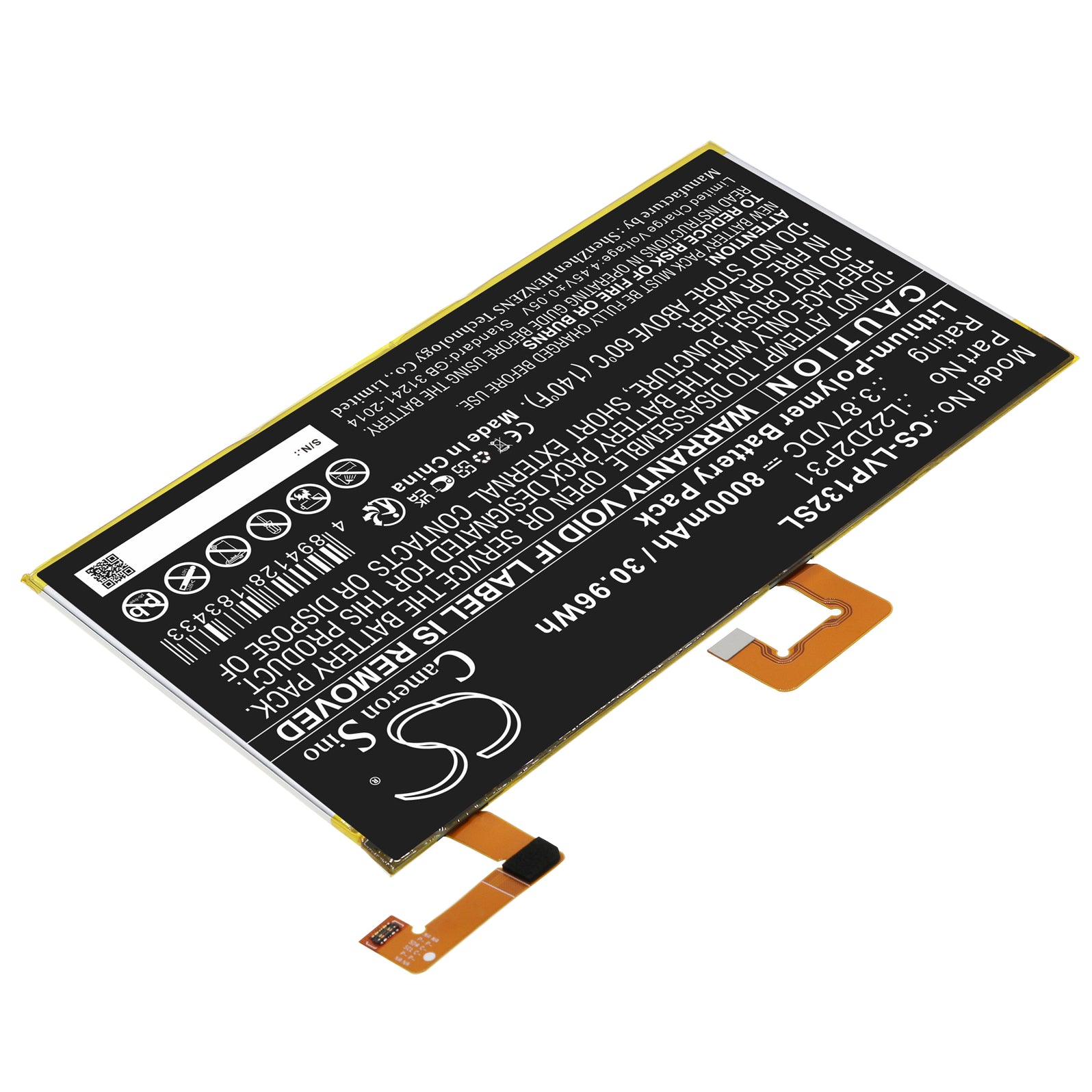 Lenovo Tab P11 Pro TB132F TB-J706 Tablet Replacement Battery ...