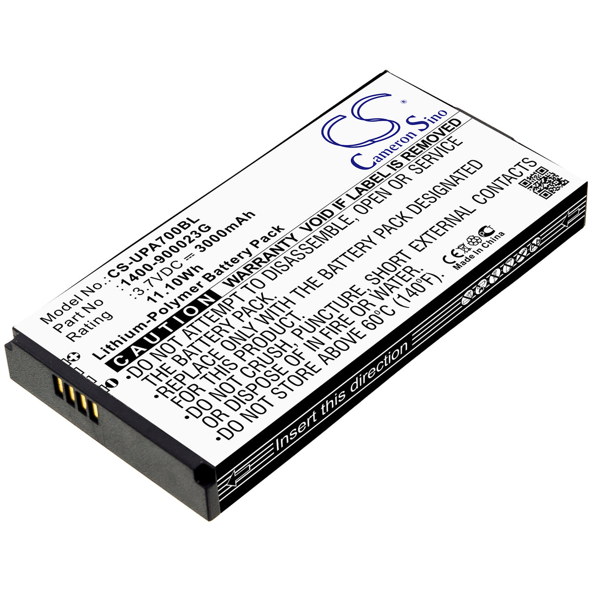 Unitech PA700,PA720,PA700MCA Barcode Replacement Battery: BatteryClerk.com